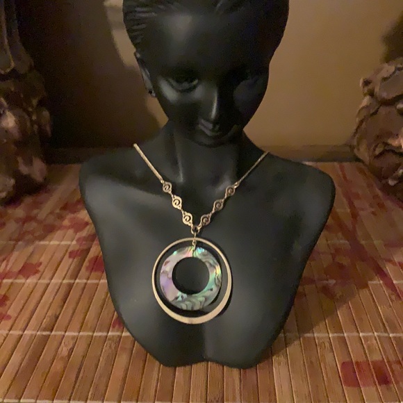 CH Industries | Jewelry | Ch Industries Abalone Goldtone Necklace | Poshmark